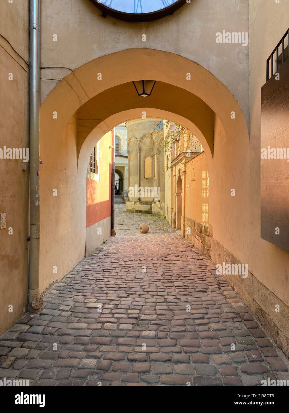 The modern city of Lviv in western Ukraine with ancient European ...