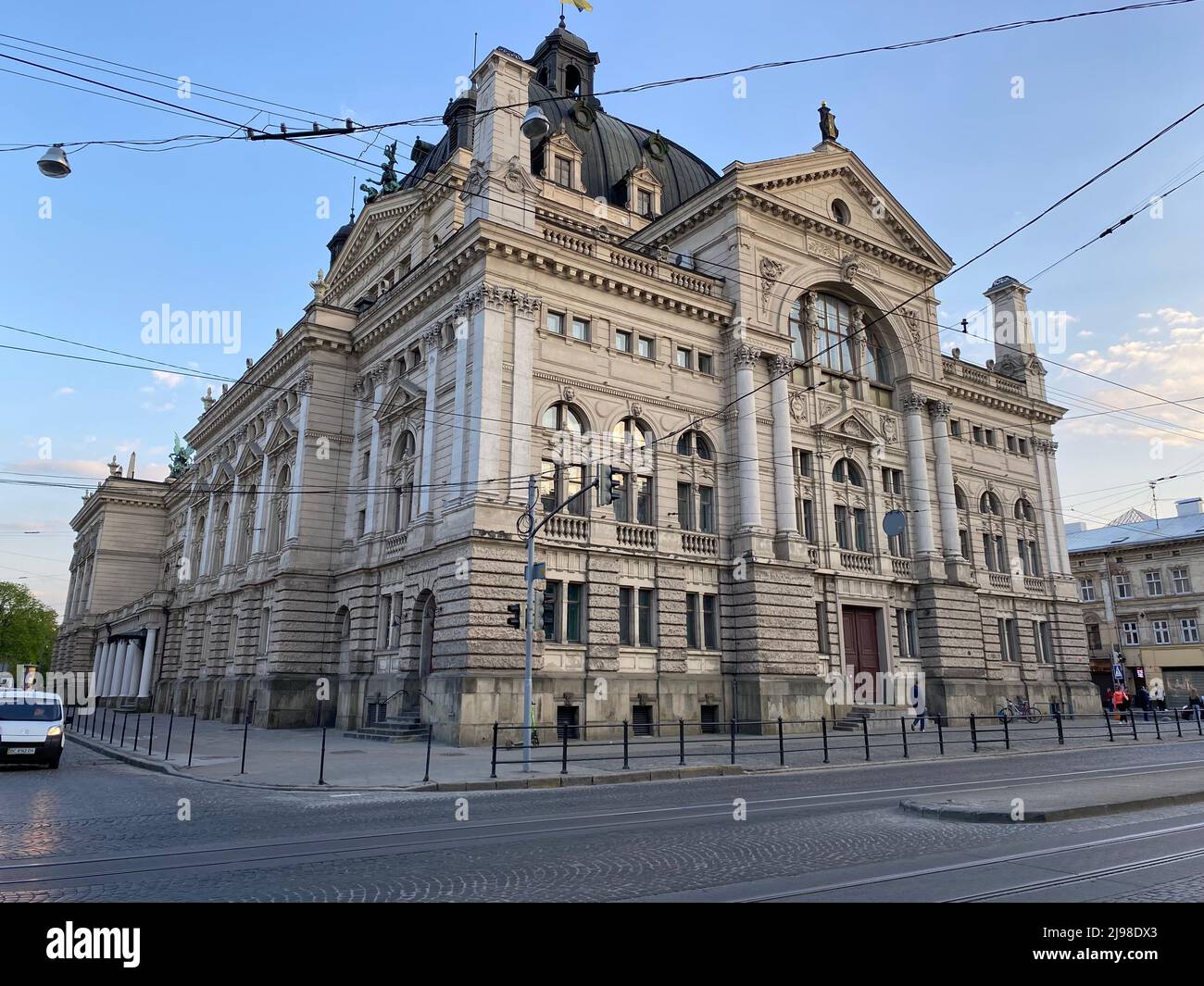 The modern city of Lviv in western Ukraine with ancient European ...