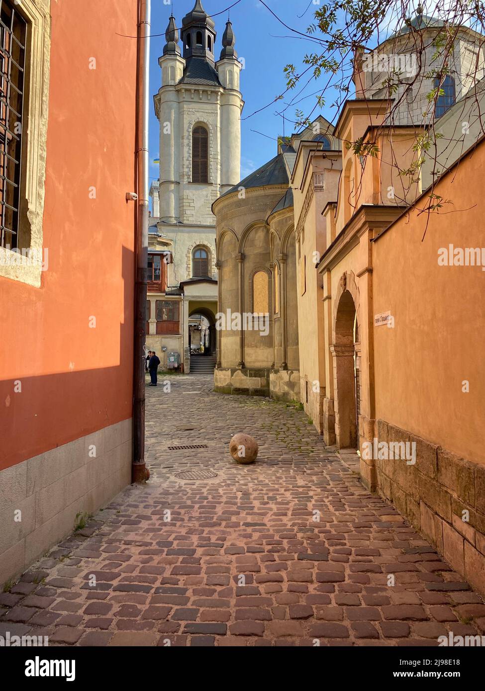 The modern city of Lviv in western Ukraine with ancient European ...