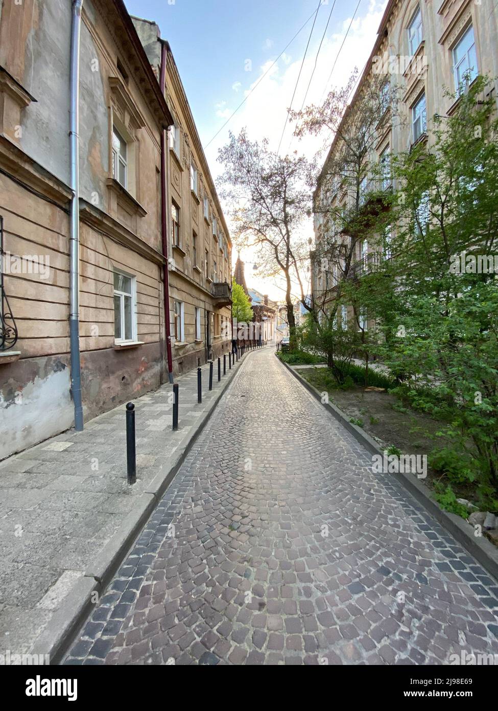The modern city of Lviv in western Ukraine with ancient European ...