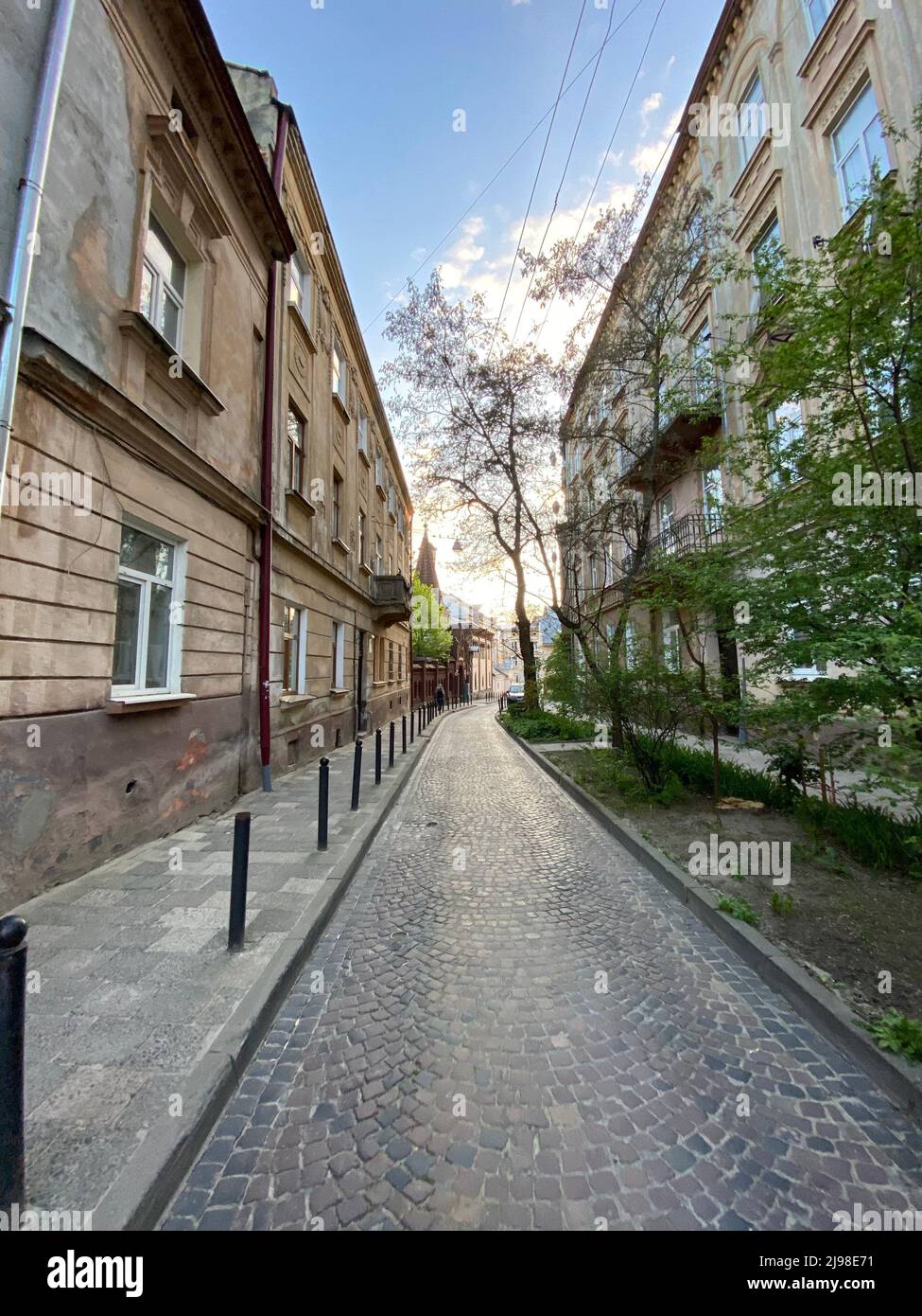 The modern city of Lviv in western Ukraine with ancient European ...