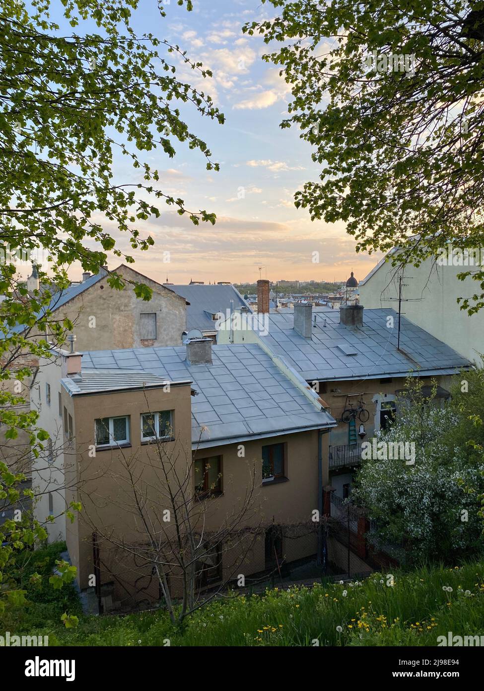 The modern city of Lviv in western Ukraine with ancient European ...