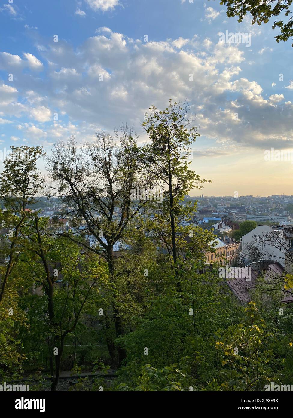 The modern city of Lviv in western Ukraine with ancient European ...