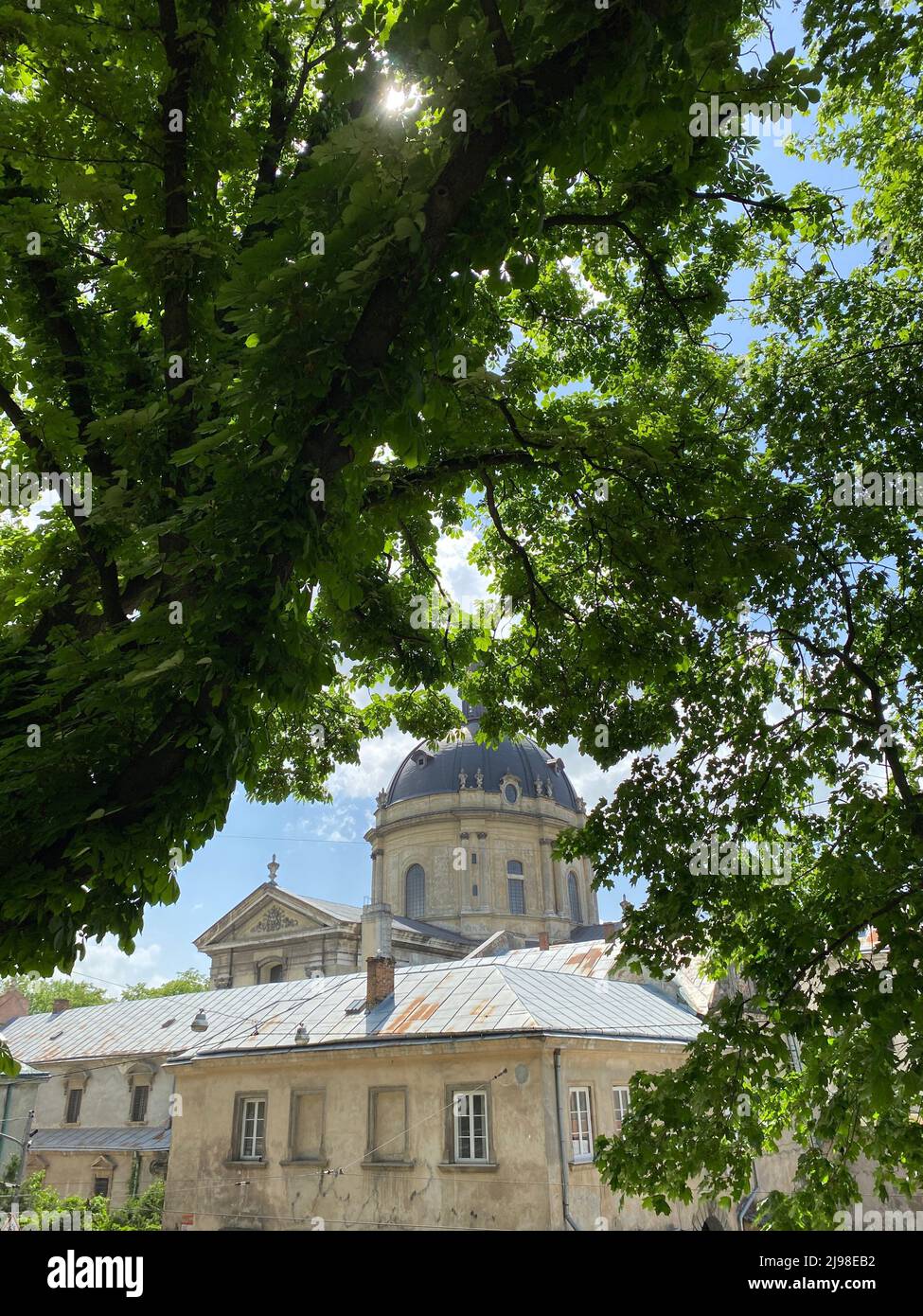 The modern city of Lviv in western Ukraine with ancient European ...
