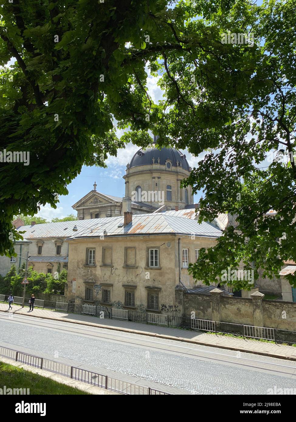 The modern city of Lviv in western Ukraine with ancient European ...
