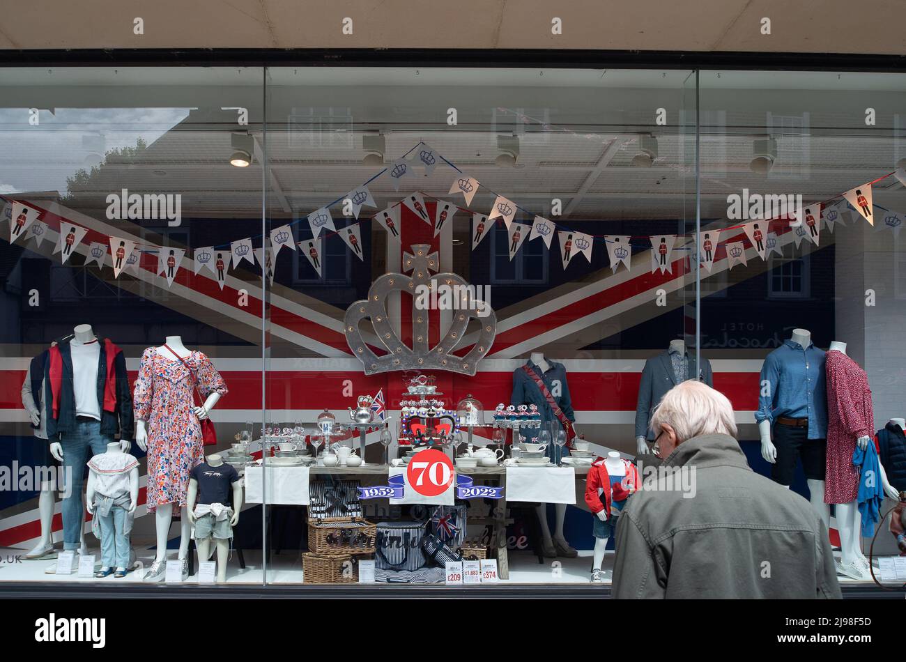 The window display of the daniel department store in windsor hi-res ...