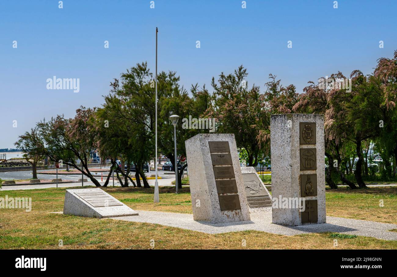 Pointe de Grave, Gironde, France – A memorial to the Royal Marines on ...