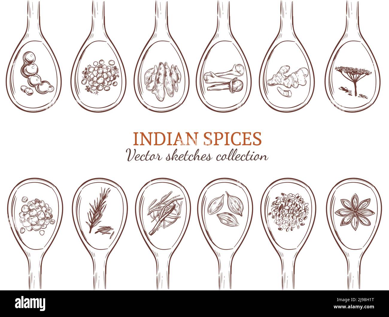 Pepper spices on kitchen Stock Vector Images - Alamy