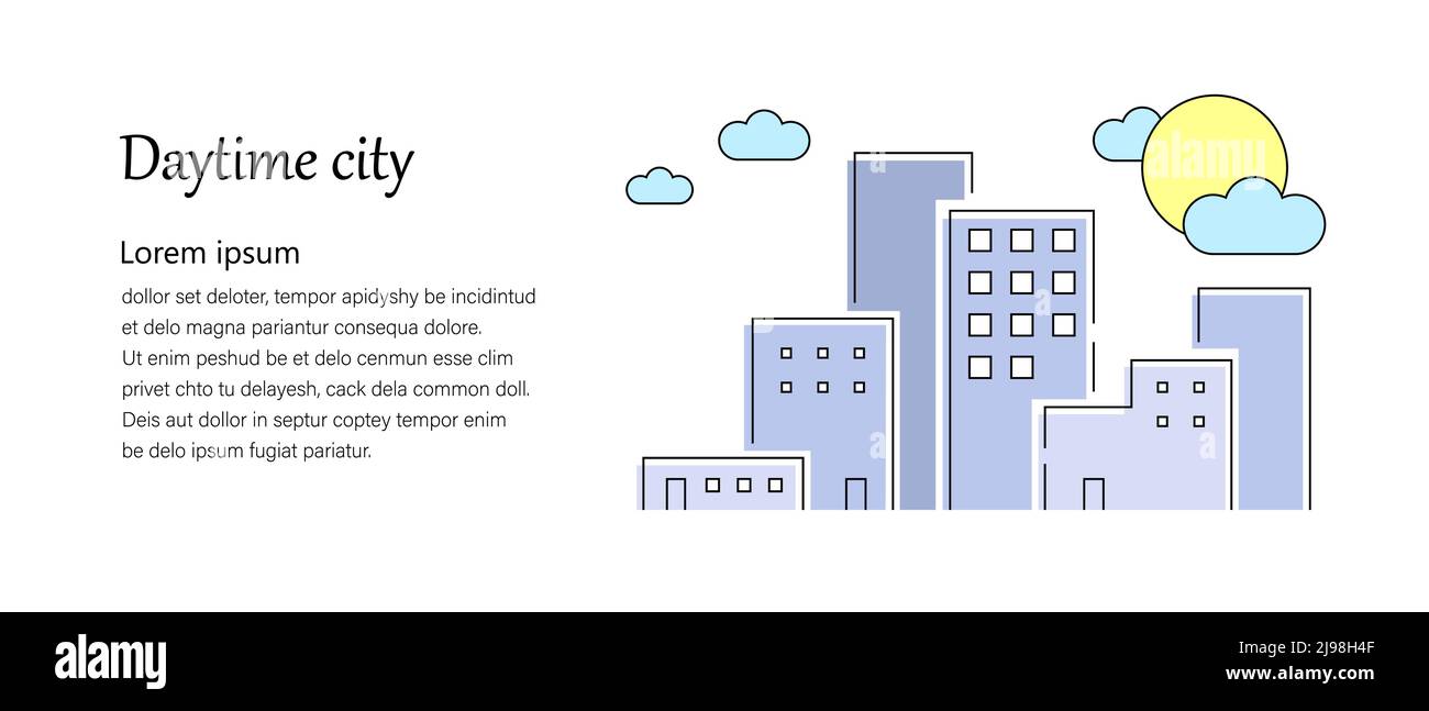 Skyline at daytime Stock Vector Images - Alamy
