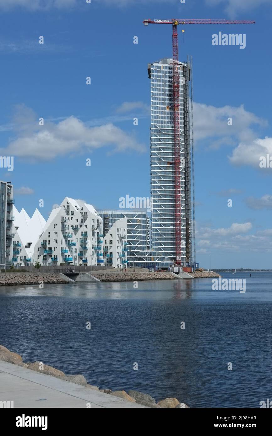 Iceberg residential complex with 200 apartments and Lighthouse, Denmark ...