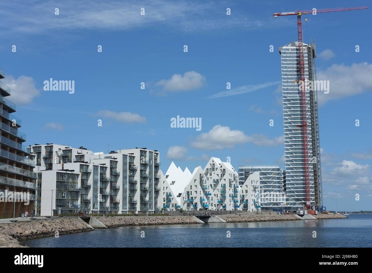 Iceberg residential complex with 200 apartments and Lighthouse, Denmark ...
