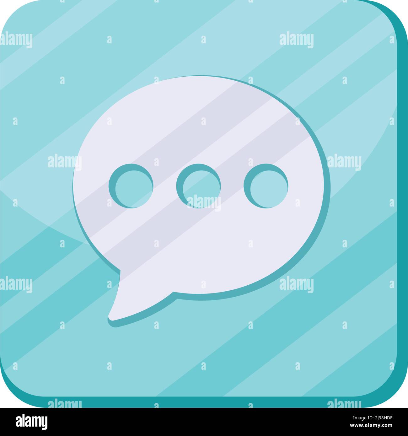 chat blue app button icon Stock Vector Image & Art - Alamy
