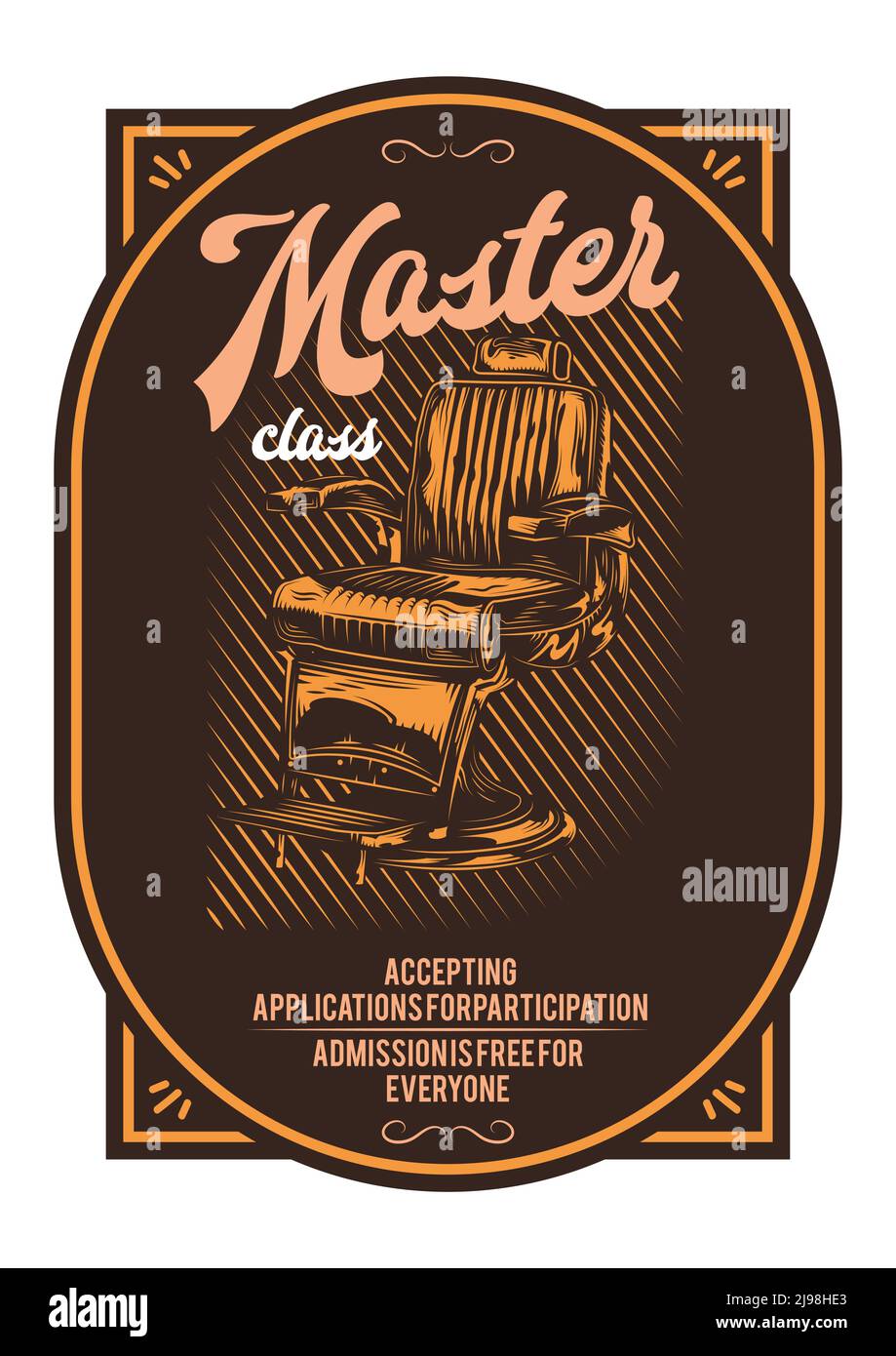 Saloon banner design hi-res stock photography and images - Alamy