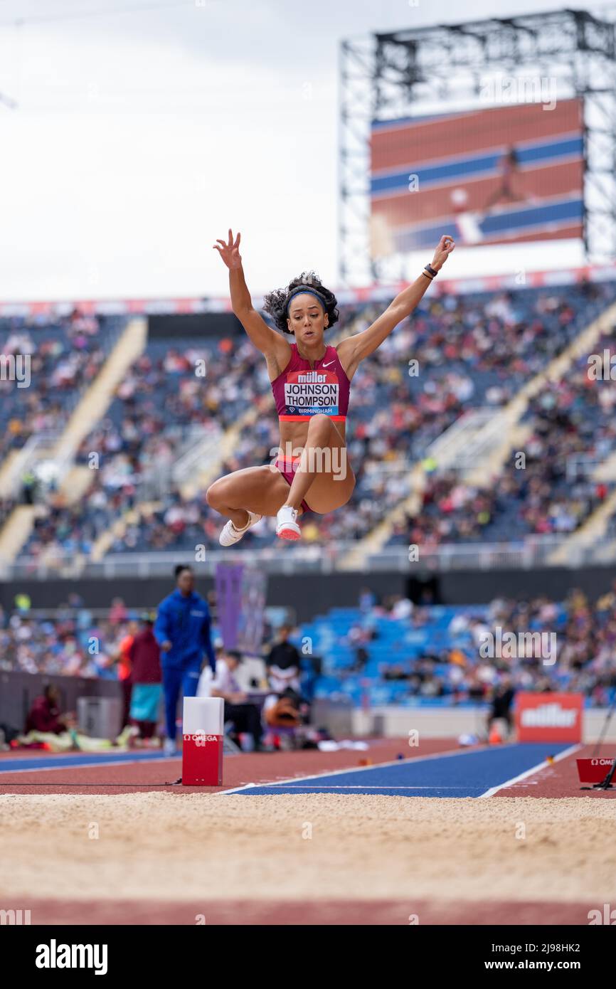 KJT in the Long Jump Stock Photo - Alamy