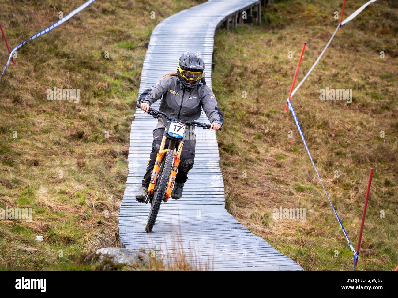 New Zealand's Jess Blewitt during day one of the Mercedes-Benz UCI MTB ...
