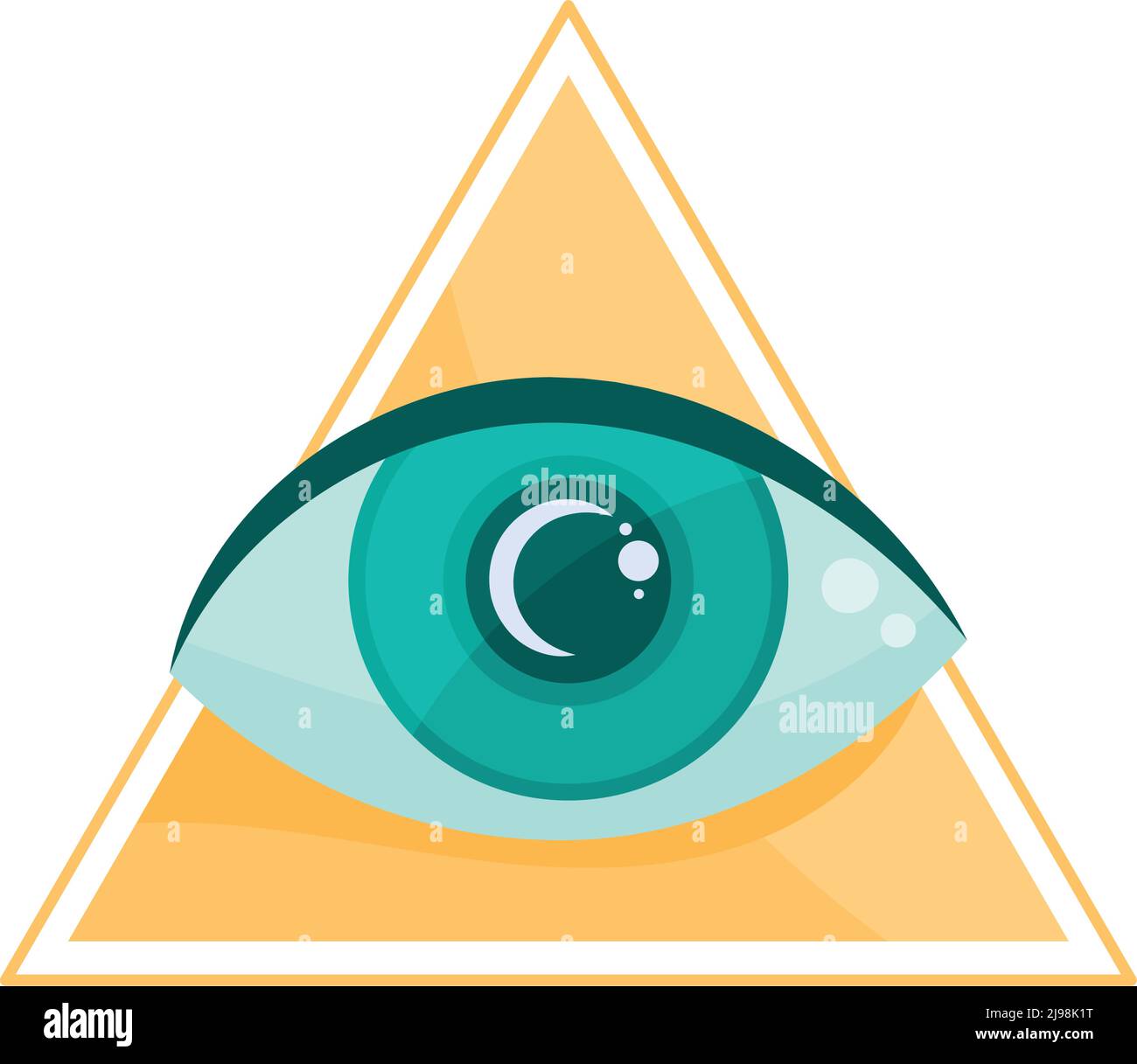 eye human in triangle icon Stock Vector Image & Art - Alamy