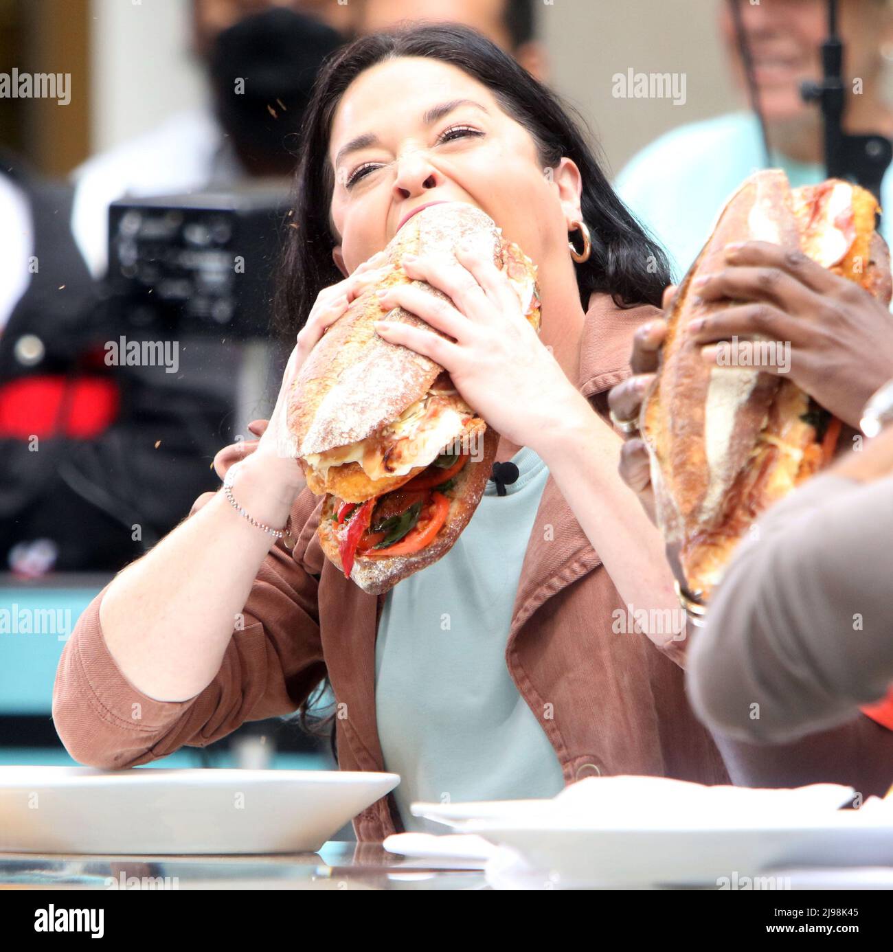 May 20, 2022. Samantha Ramsdell on the set of Access Hollywood to talk ...