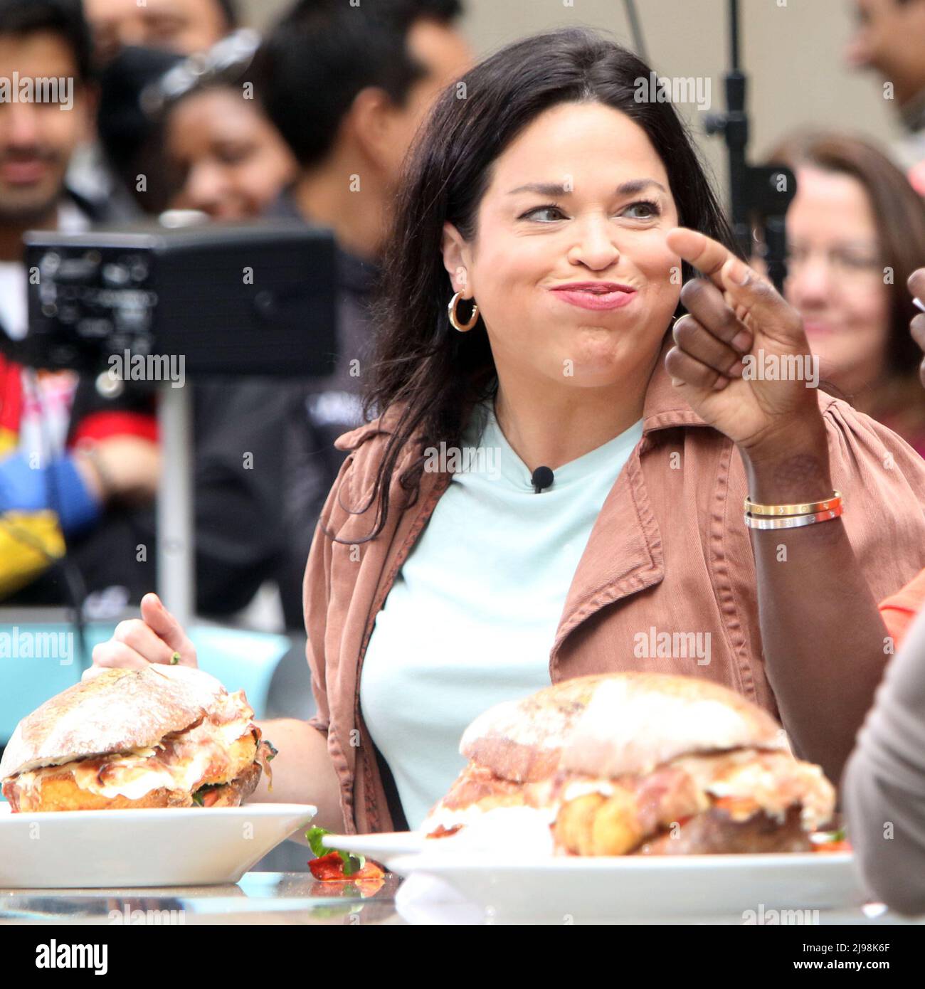 May 20, 2022. Samantha Ramsdell on the set of Access Hollywood to talk ...