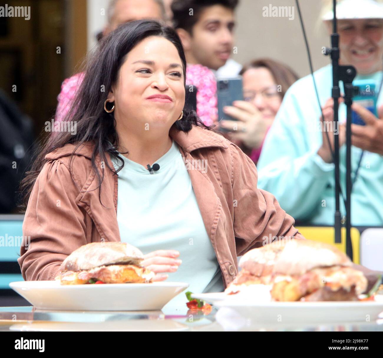 May 20, 2022. Samantha Ramsdell on the set of Access Hollywood to talk ...