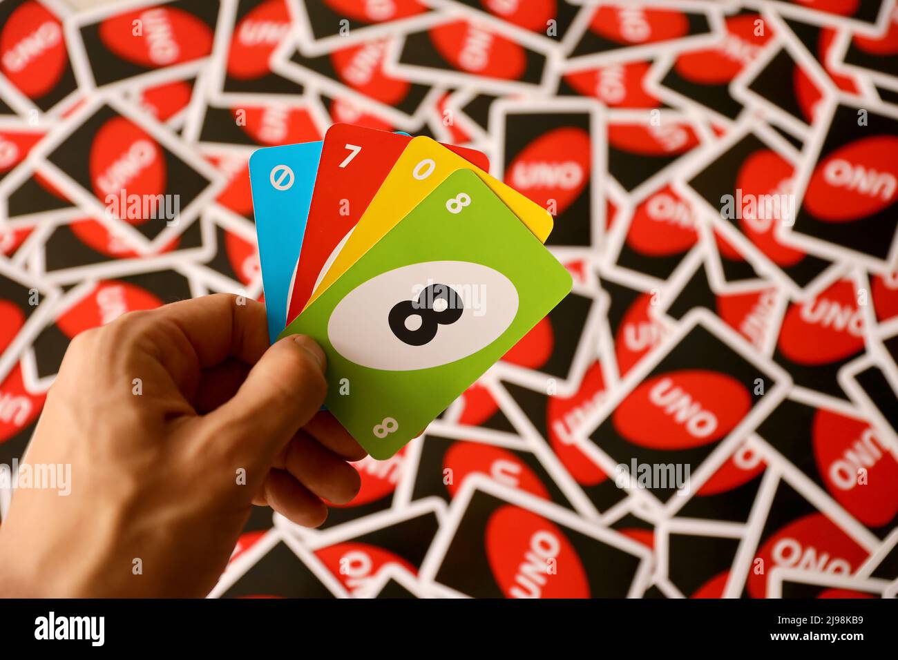Uno card logo hi-res stock photography and images - Alamy