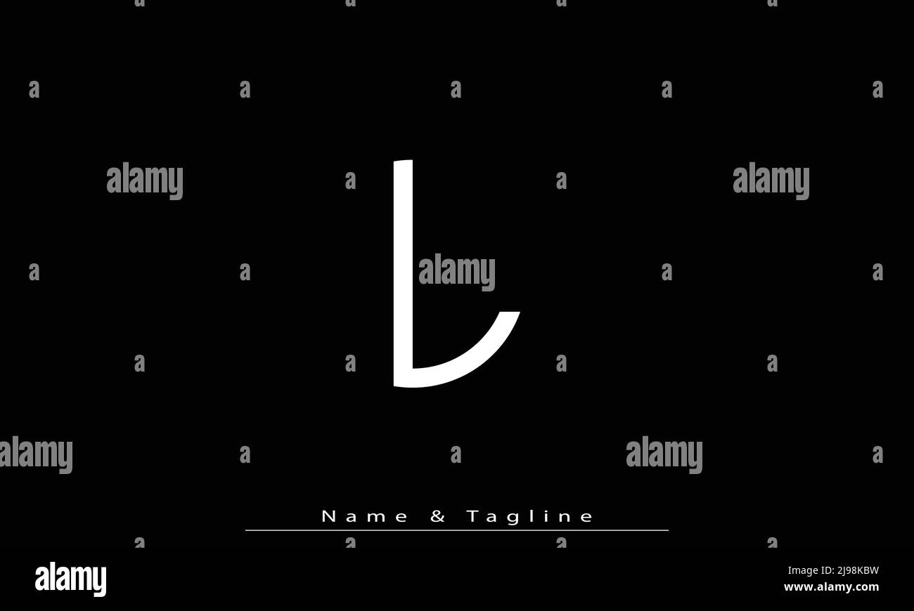 L monogram logo Black and White Stock Photos & Images - Alamy