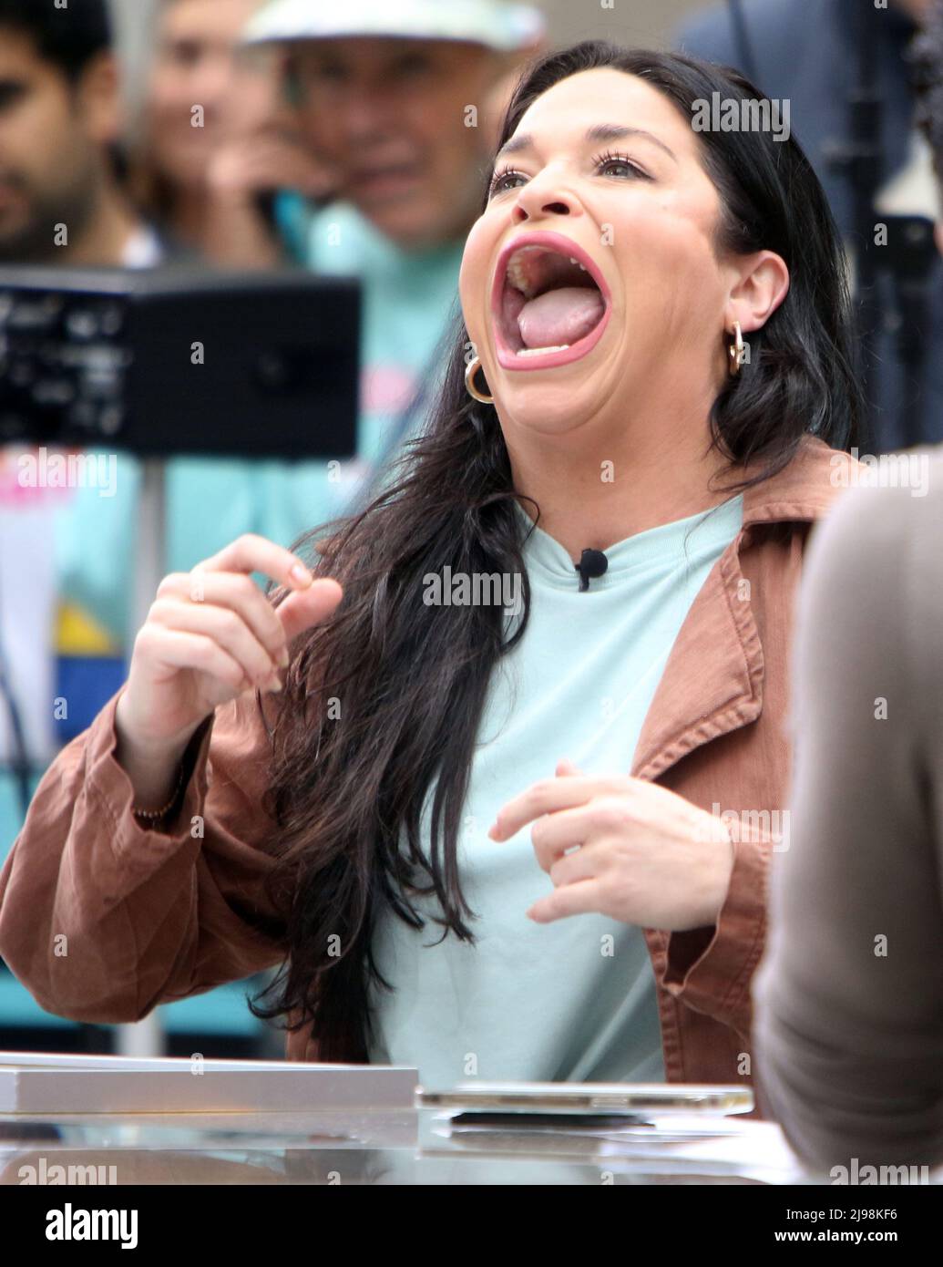 May 20, 2022. Samantha Ramsdell on the set of Access Hollywood to talk ...