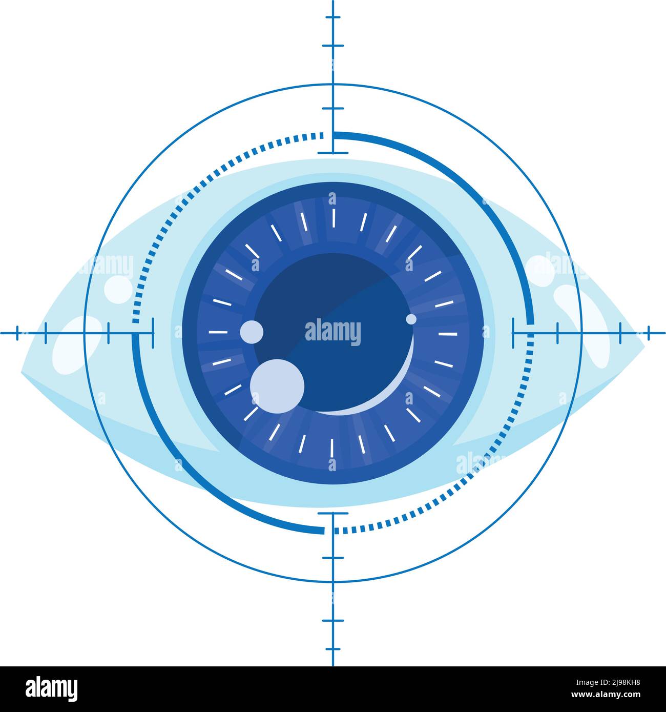 eye human with target icon Stock Vector Image & Art - Alamy