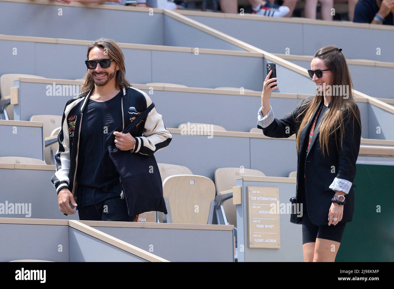 Bob Sinclar attends the kids day at Roland Garros, on May 21, 2022 ...