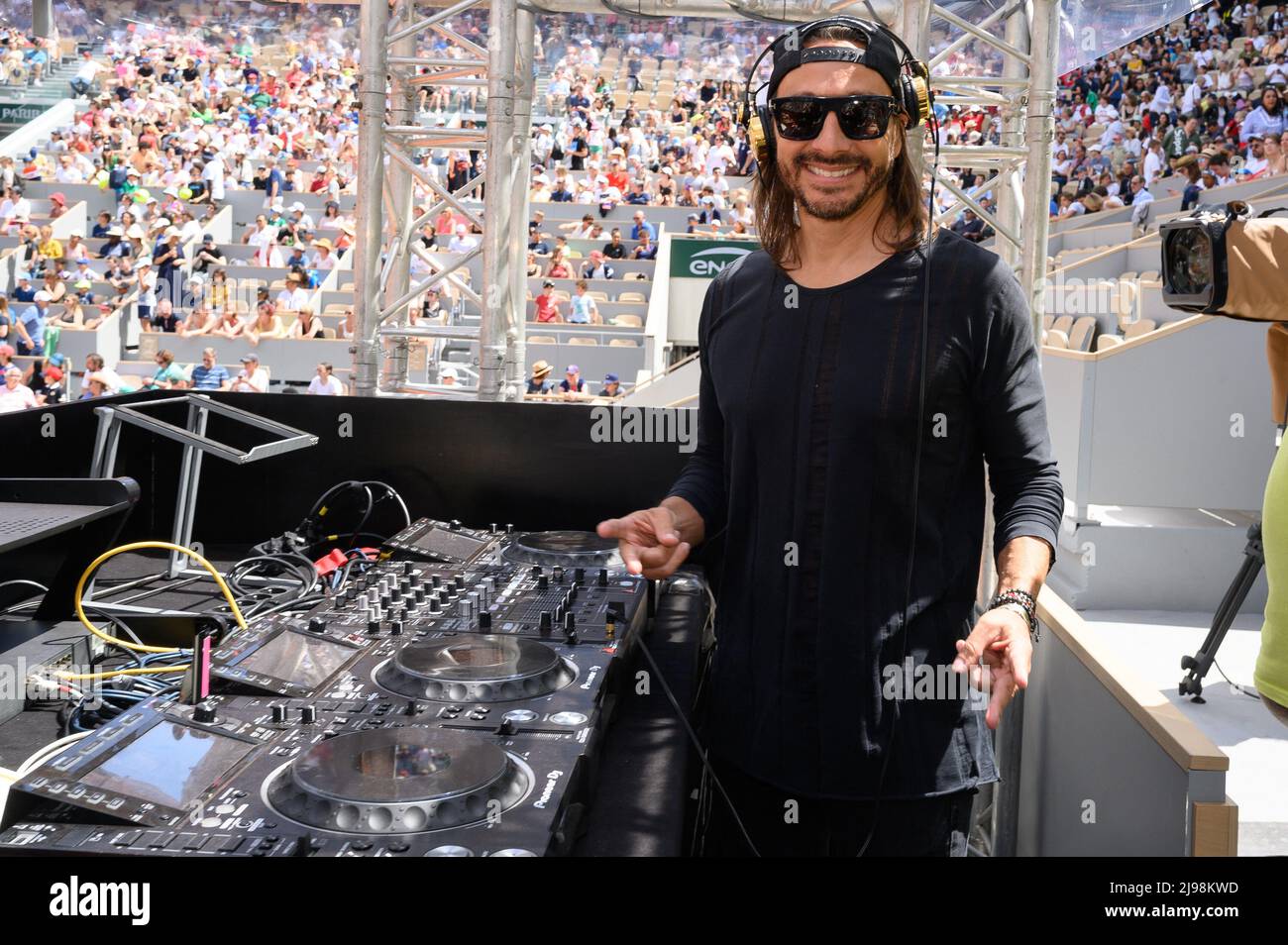 Bob Sinclar attends the kids day at Roland Garros, on May 21, 2022 ...