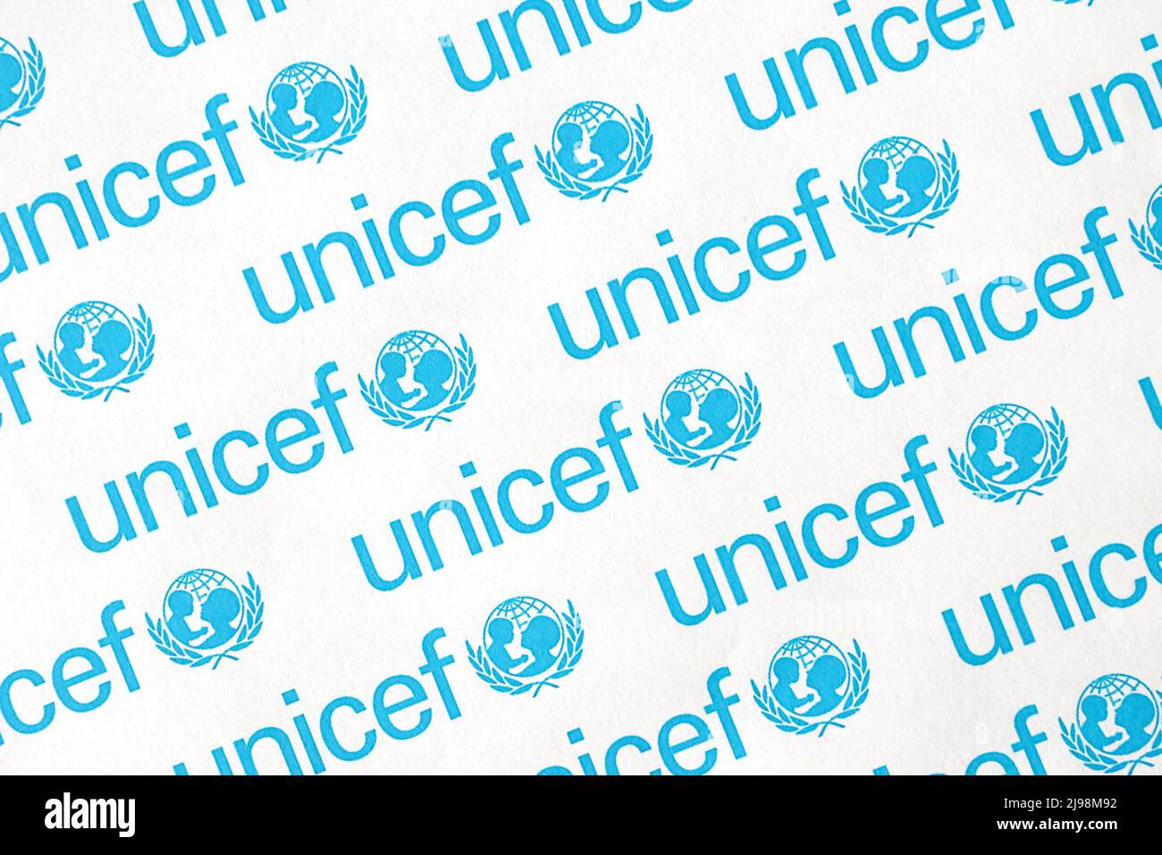 Unicef logo symbol hi-res stock photography and images - Alamy