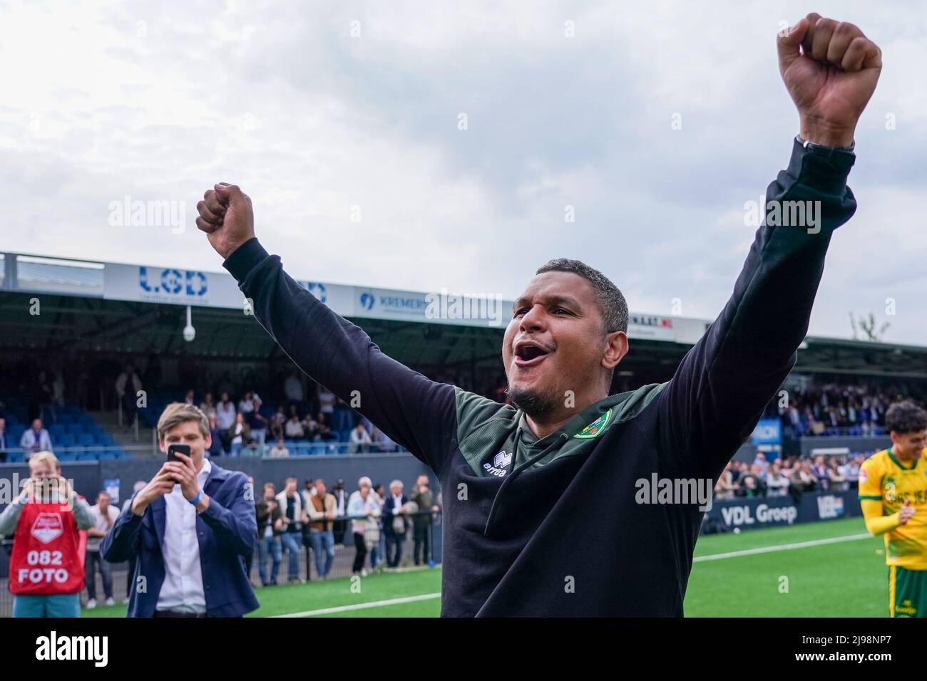 EINDHOVEN, NETHERLANDS - MAY 21: coach Giovanni Franken of ADO Den Haag ...