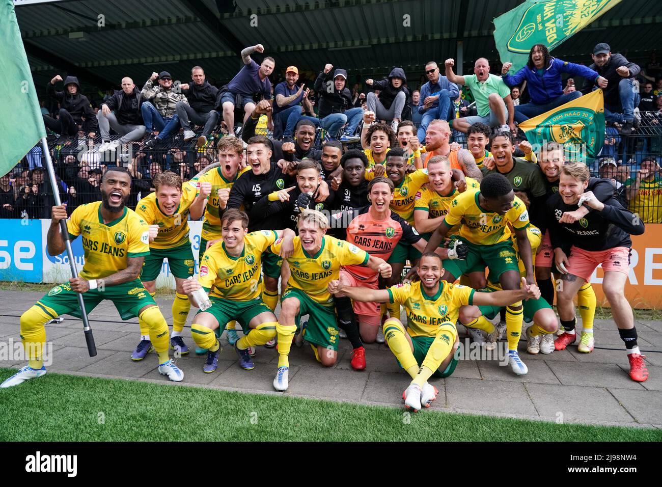 EINDHOVEN, NETHERLANDS - MAY 21: Felipe Pires of ADO Den Haag, Herve ...