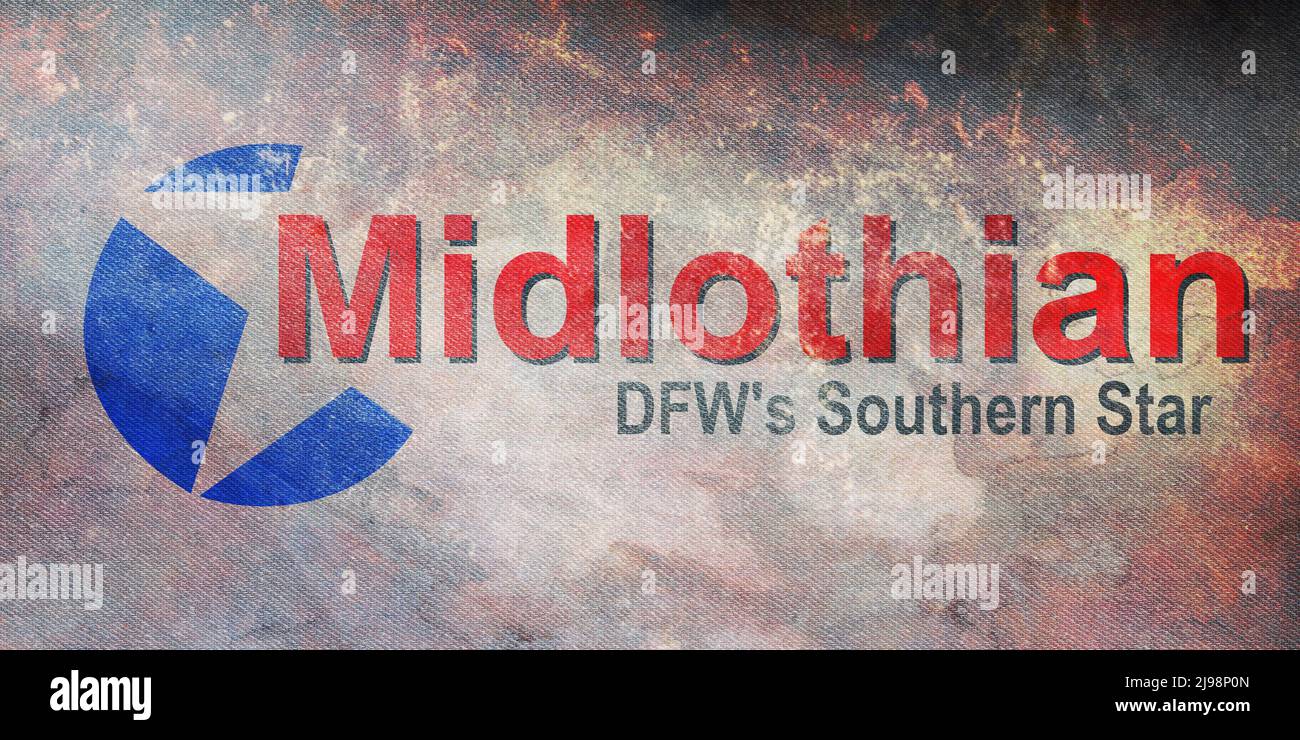 Midlothian map hi-res stock photography and images - Alamy