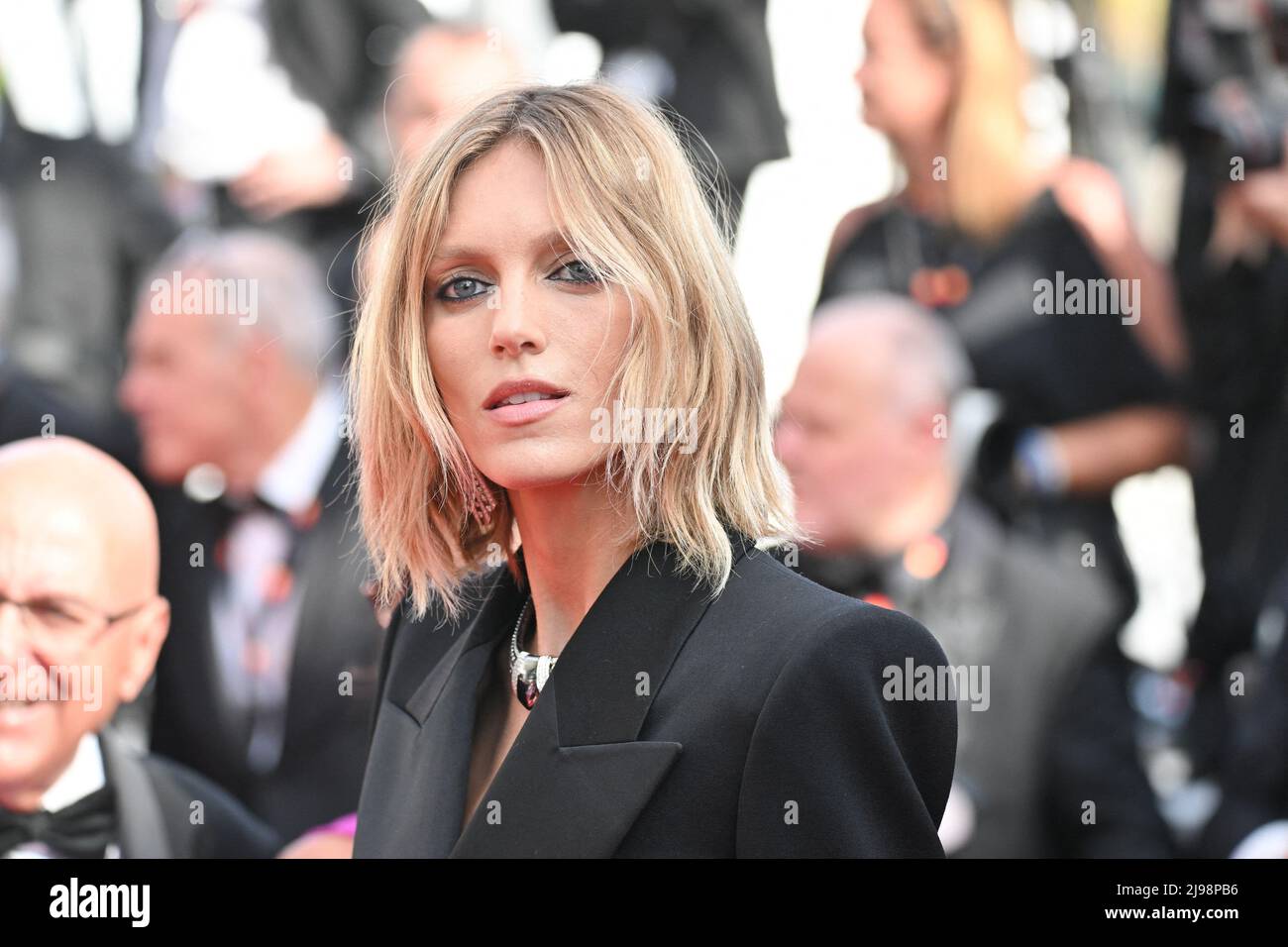 Anja Rubik attending the premiere of the movie Triangle Of Sadness ...