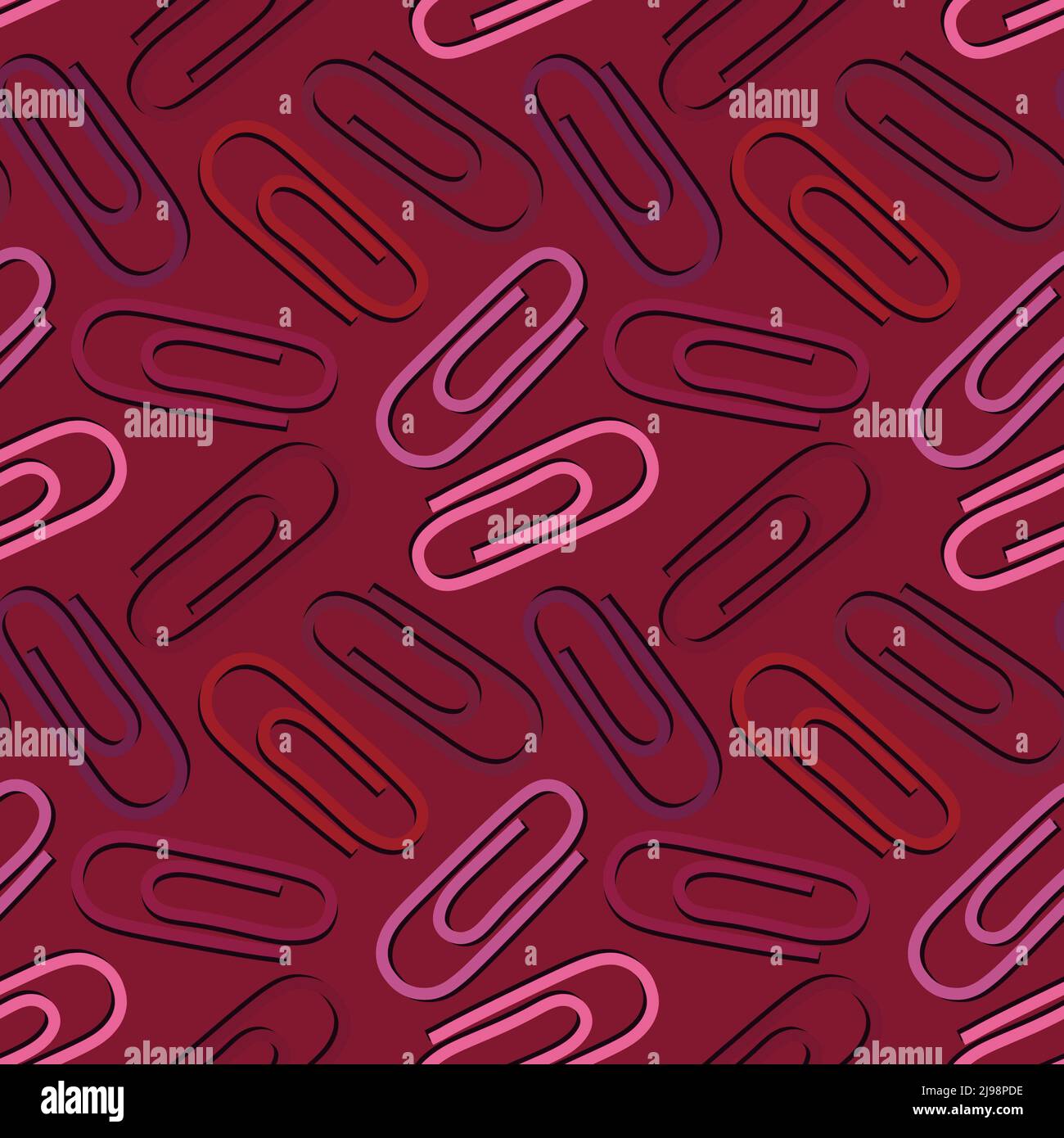 School seamless paper clip pattern for fabrics and packaging and linens ...
