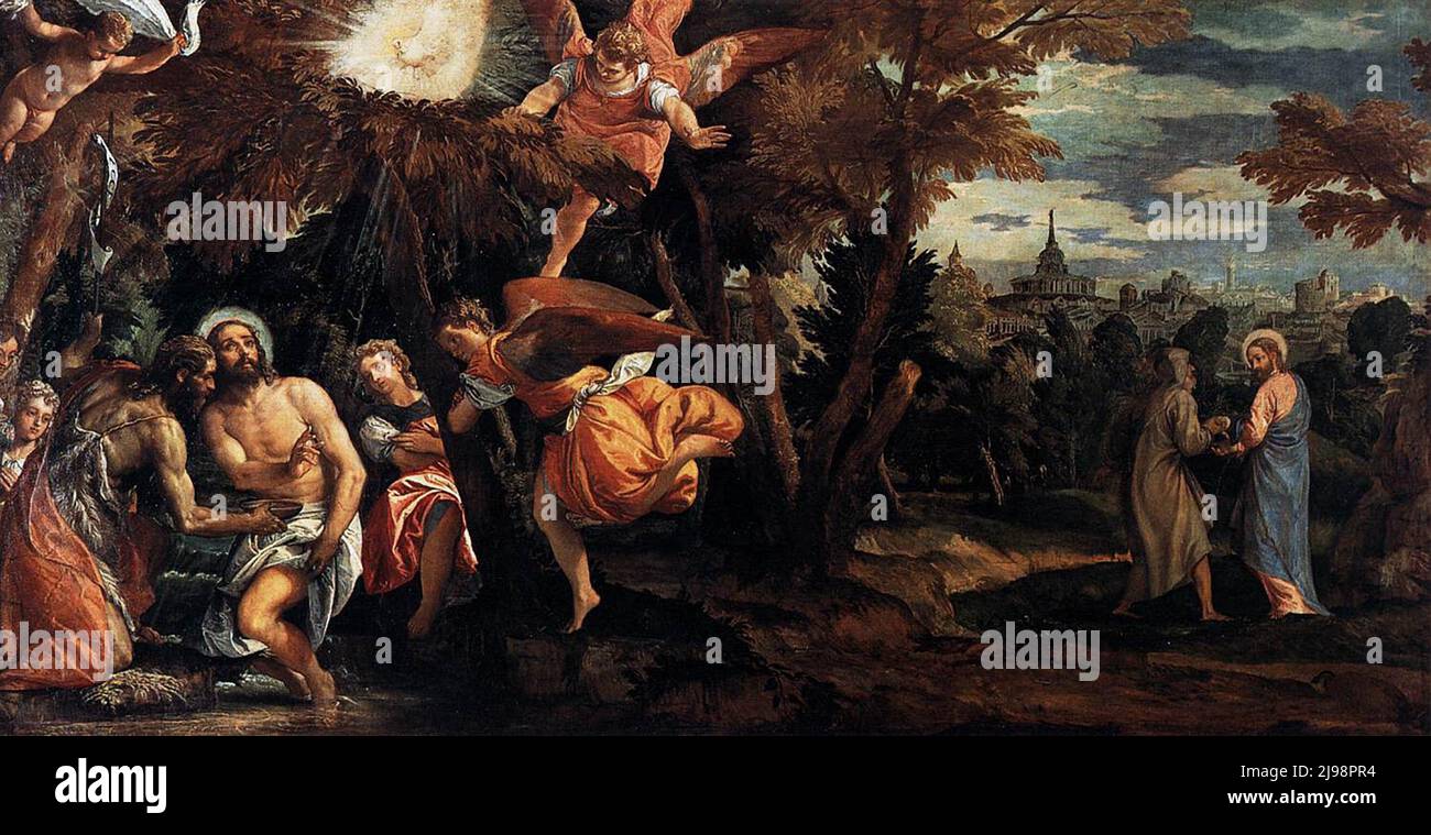 Baptism and temptation of christ hi-res stock photography and images ...