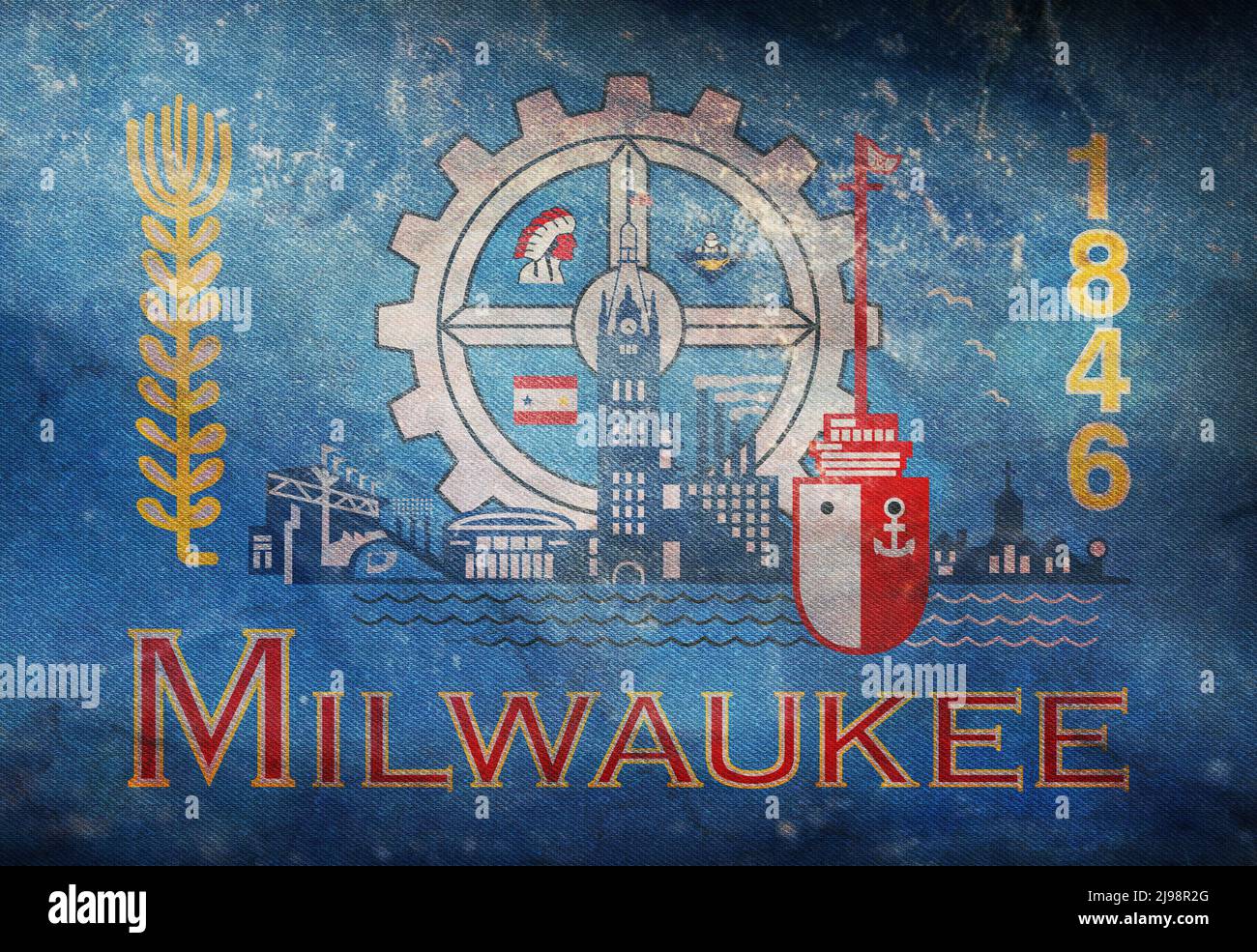 Milwaukee wisconsin state map hi-res stock photography and images - Alamy