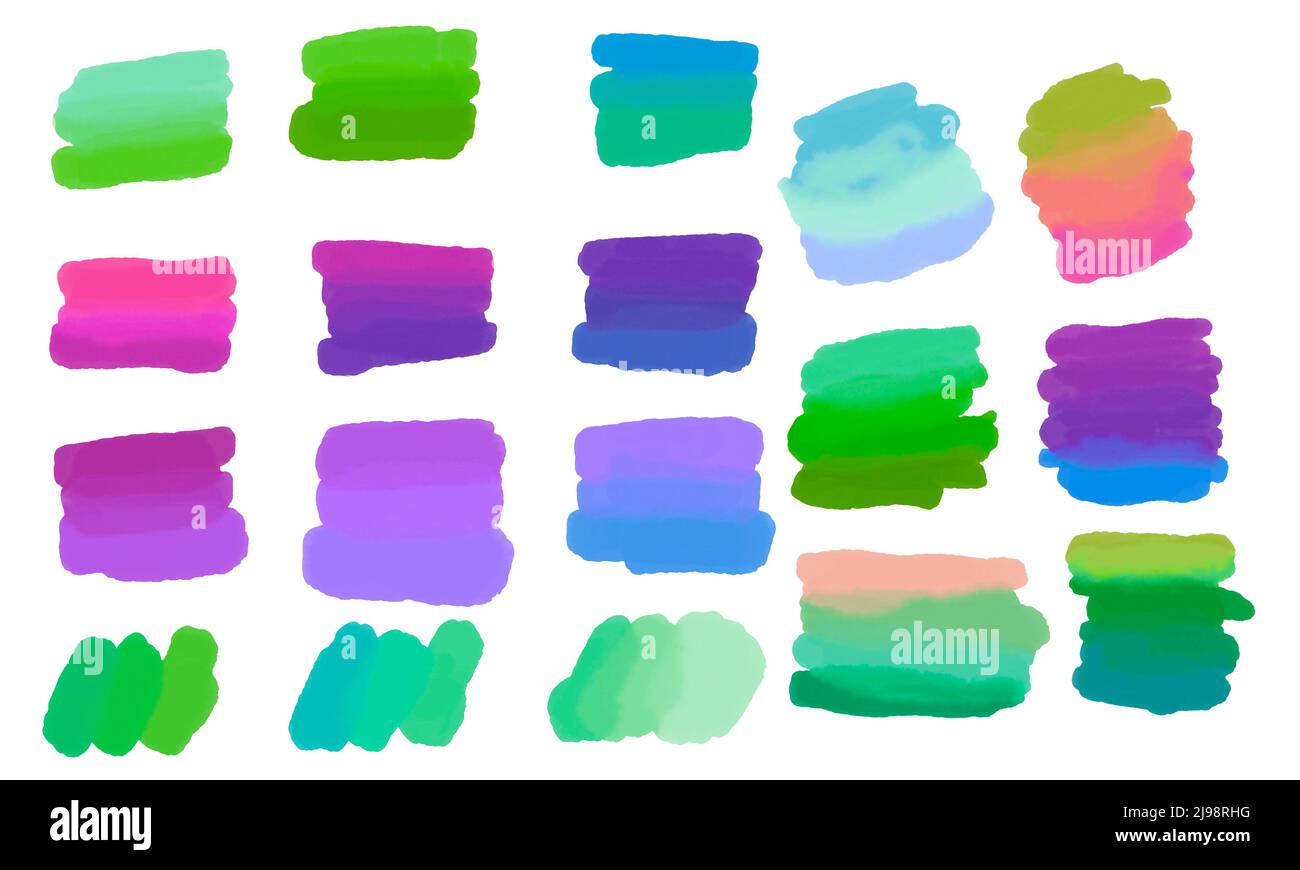 Set coloured paint spots stickers for fabrics and textiles and linens ...