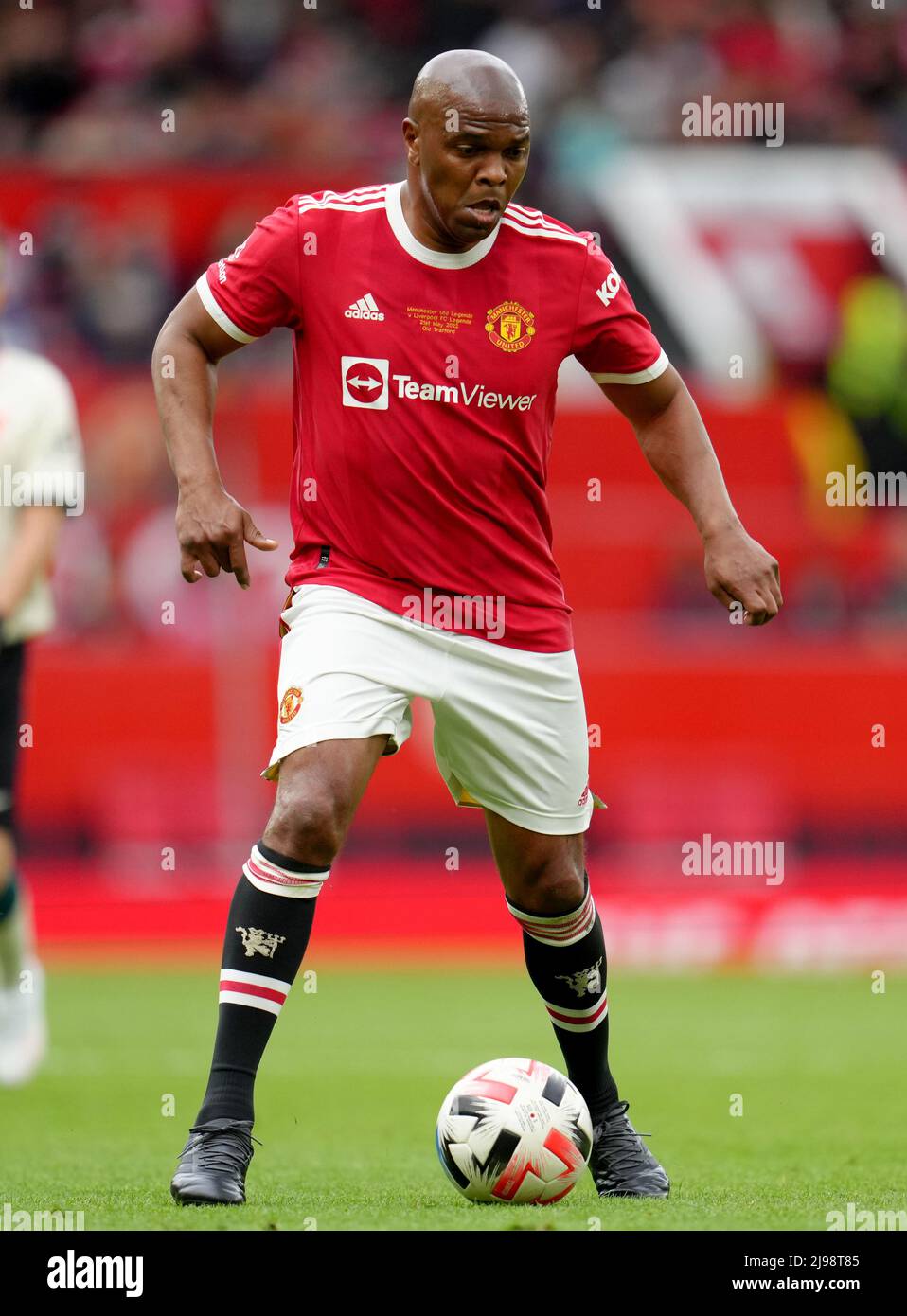 Manchester United Legends' Quinton Fortune during the Legends match at ...