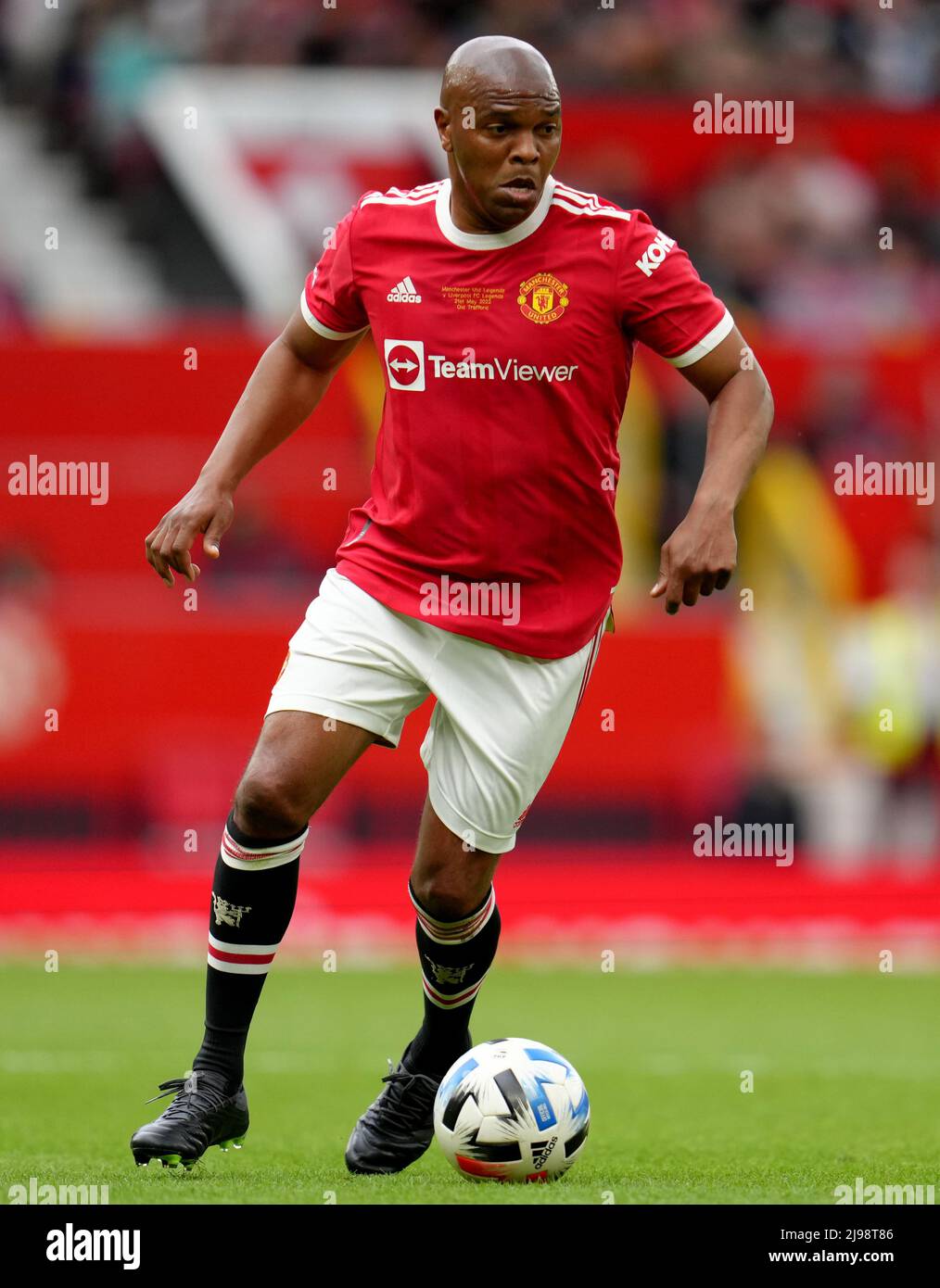 Manchester United Legends' Quinton Fortune during the Legends match at ...