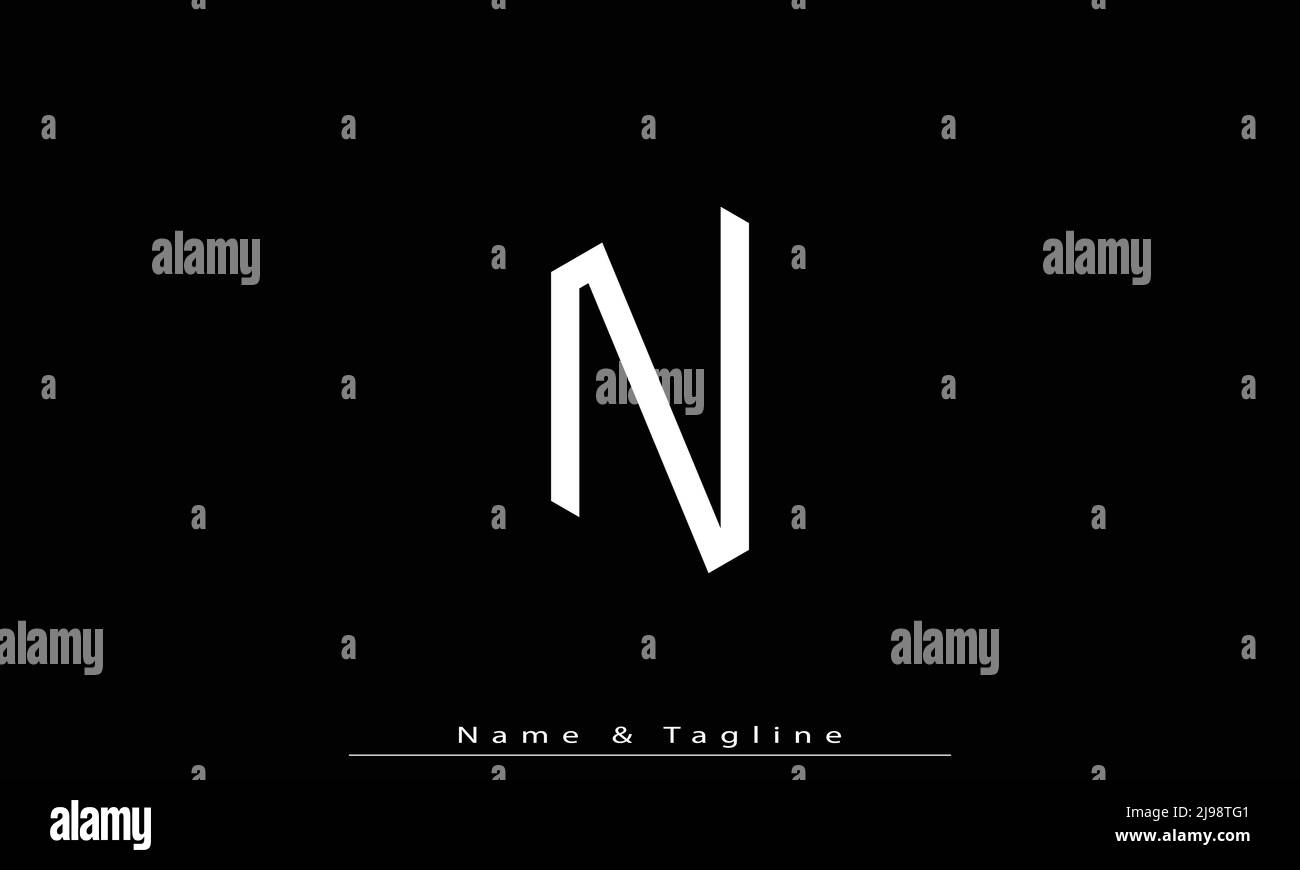 Alphabet letters Initials Monogram logo N Stock Vector Image & Art - Alamy