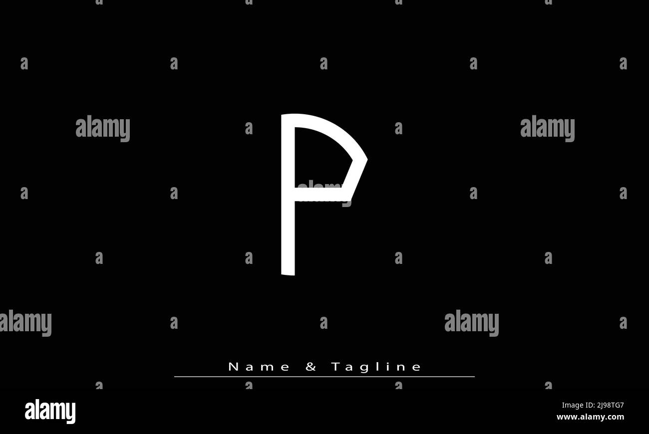 Alphabet letters Initials Monogram logo p Stock Vector Image & Art - Alamy