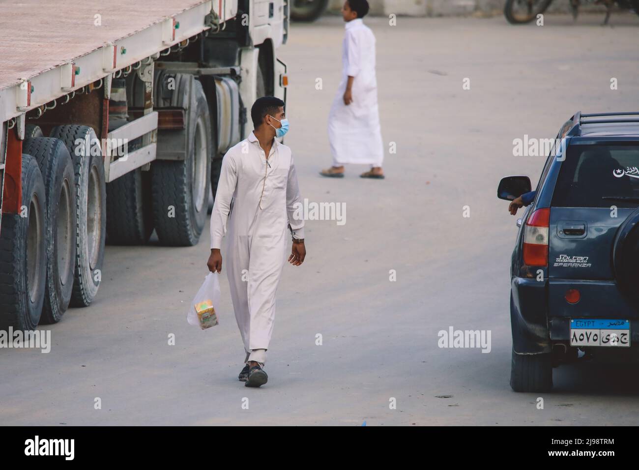 Local Egyptian People in Egyptian Siwa Oasis Stock Photo - Alamy
