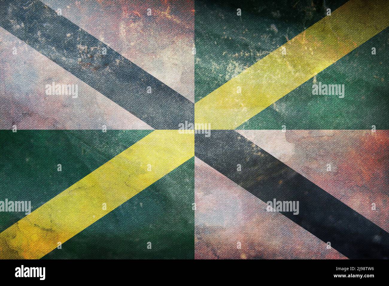 Top view of retro flag of Monterey, California, untied states of ...