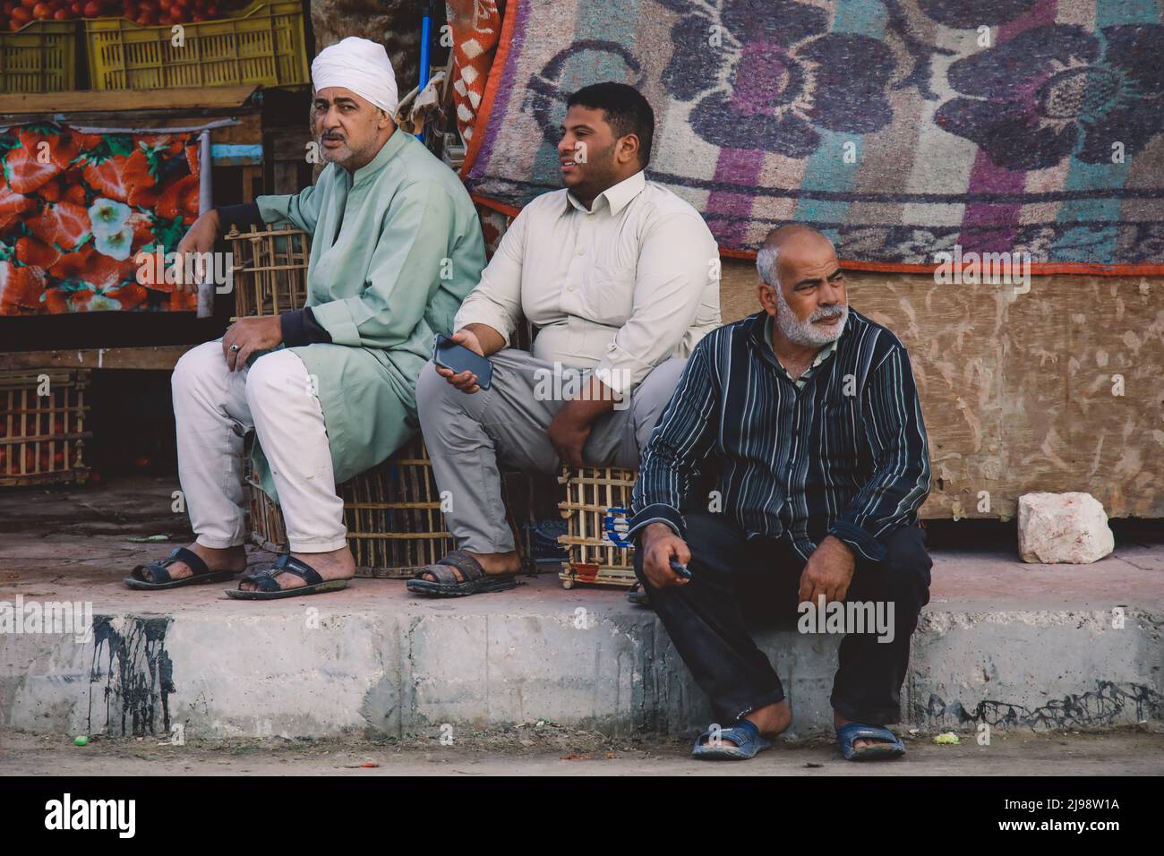Local Egyptian People in Egyptian Siwa Oasis Stock Photo - Alamy