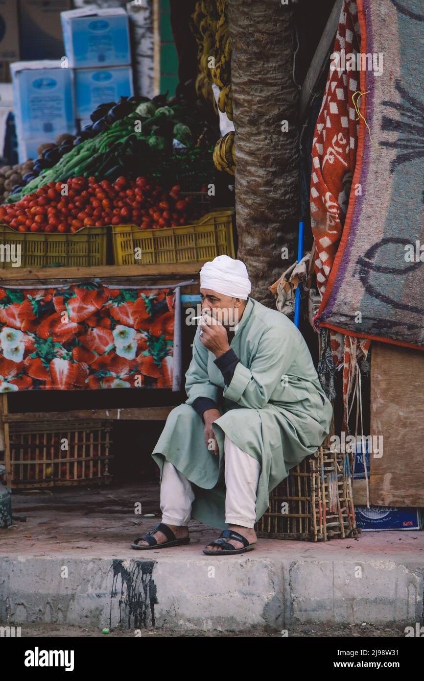 Local Egyptian People in Egyptian Siwa Oasis Stock Photo - Alamy