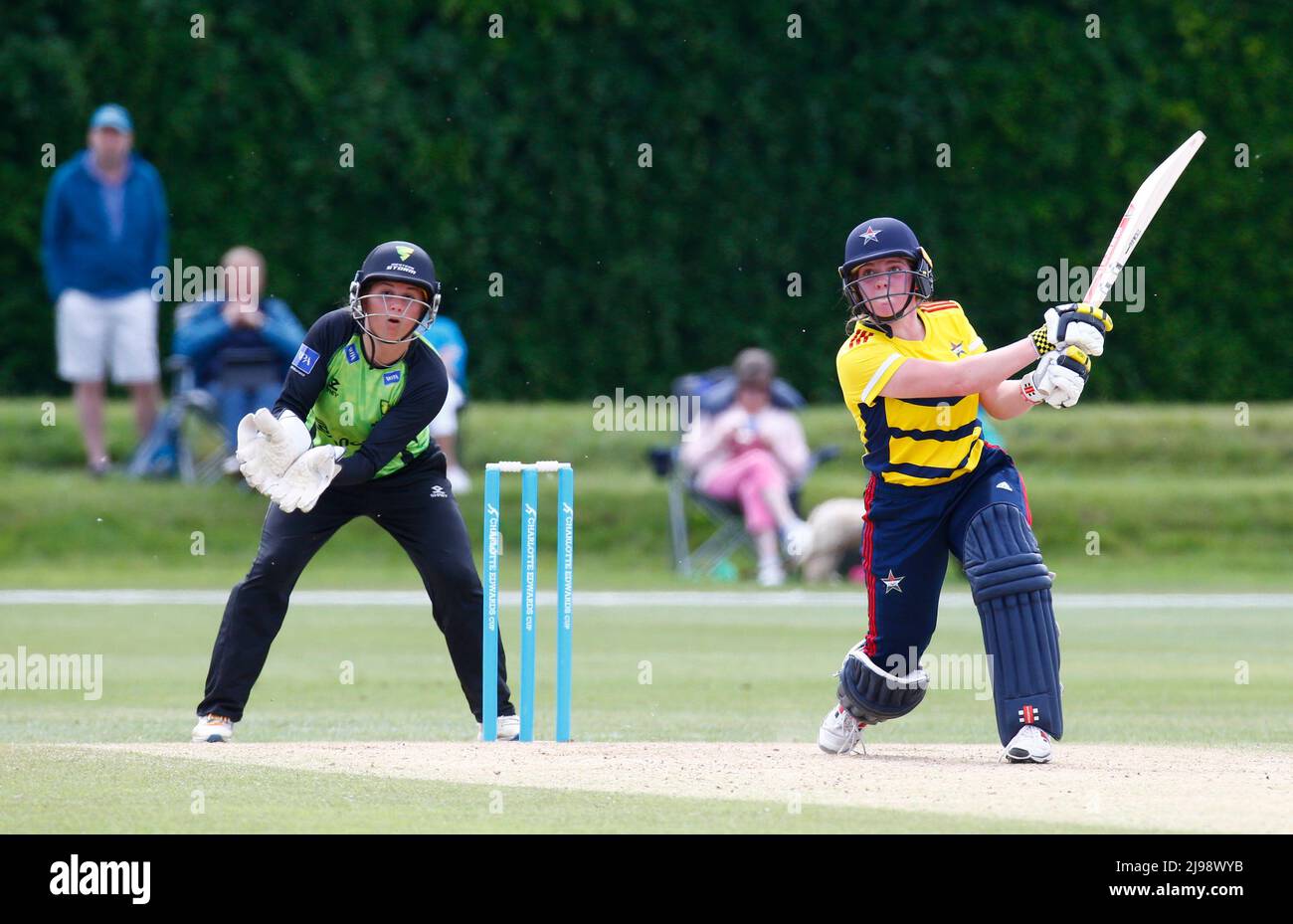BECKENHAM ENGLAND - MAY 21 L-R Western Storm's Natasha Wraith and ...