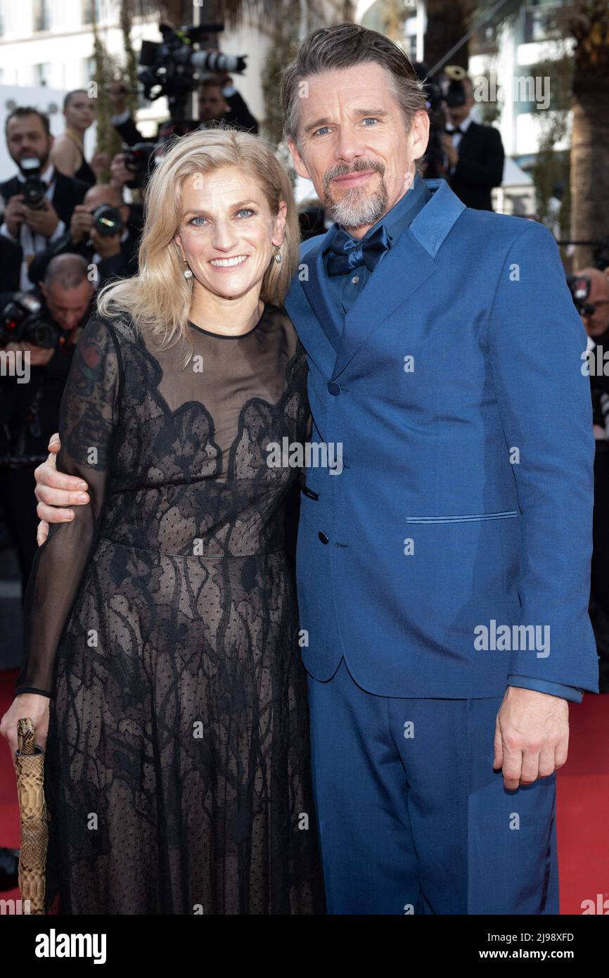 Ryan Hawke and Ethan Hawke attend the screening of Triangle Of Sadness ...