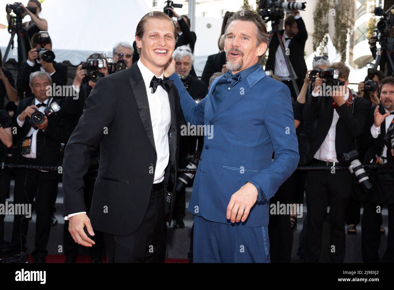 Peter Elkind and Ethan Hawke attend the screening of Triangle Of ...