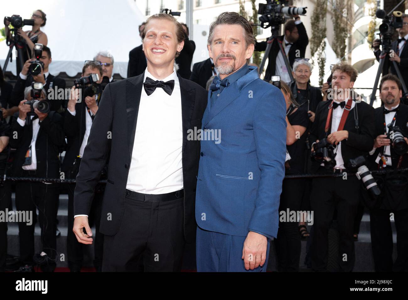 Peter Elkind and Ethan Hawke attend the screening of Triangle Of ...